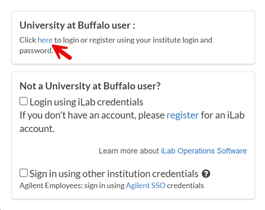 Logging in to Blue Services (iLab) for UB Users - Administrative ...