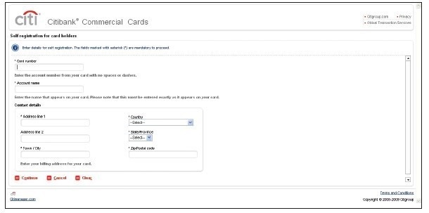 State Citibank Visa PCard Online Access Instructions - Administrative ...