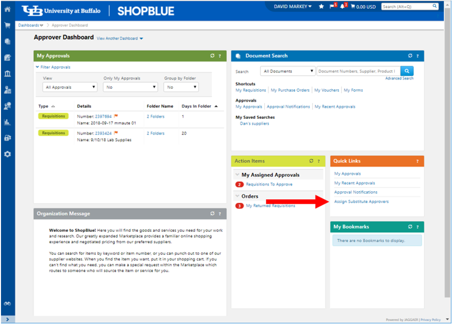 Assign a Substitute Approver - Administrative Services Gateway ...