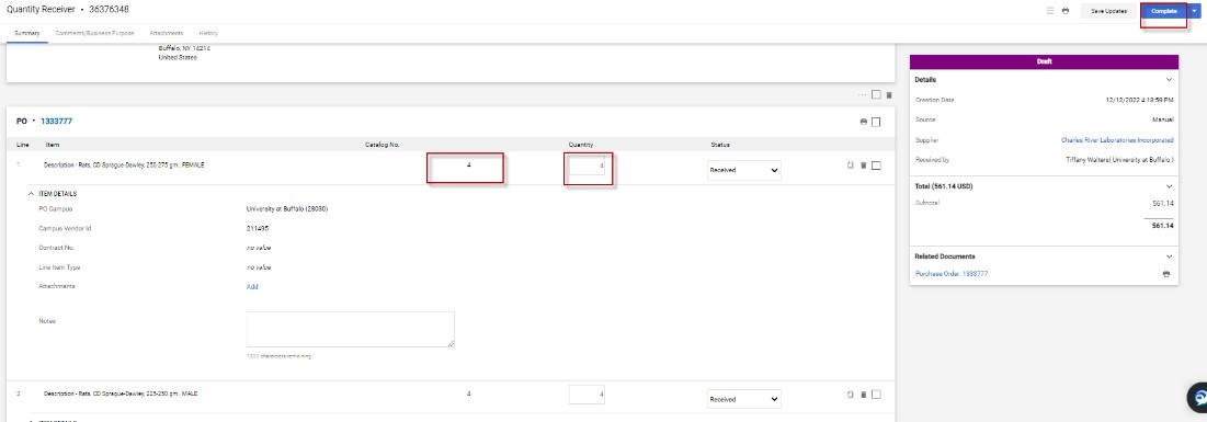 Create a Receiver - Administrative Services Gateway - University at Buffalo