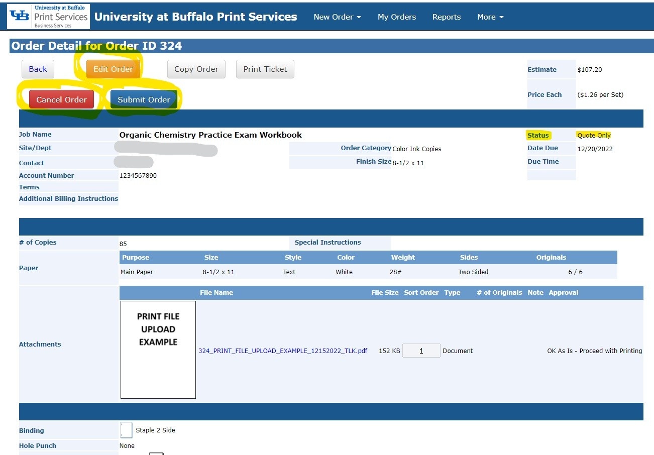 Convert an Estimate Quote to an Order or Cancel Quote - Administrative ...