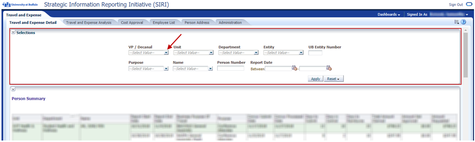 Search in SIRI Selections Area - Administrative Services Gateway ...