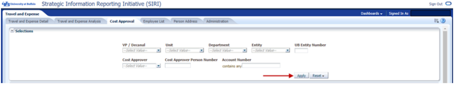 Search in SIRI Selections Area - Administrative Services Gateway ...