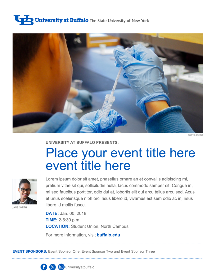 Branded Flyer Templates - Identity and Brand - University at Buffalo