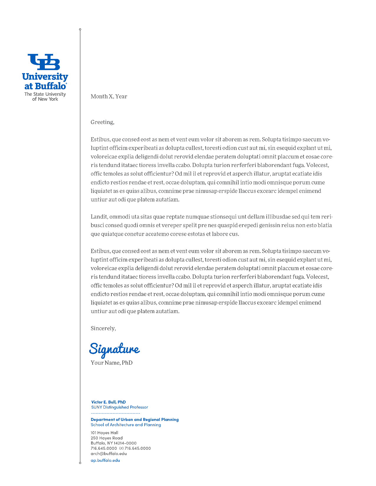 Digital Stationery - Identity and Brand - University at Buffalo