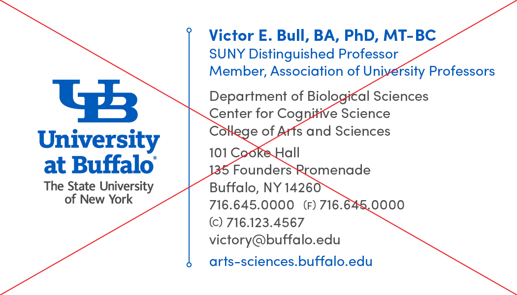 Printed Stationery - Identity and Brand - University at Buffalo
