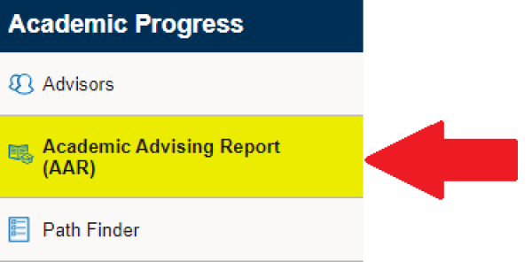 Academic Advisement Report (AAR) - Office of the Registrar - University ...