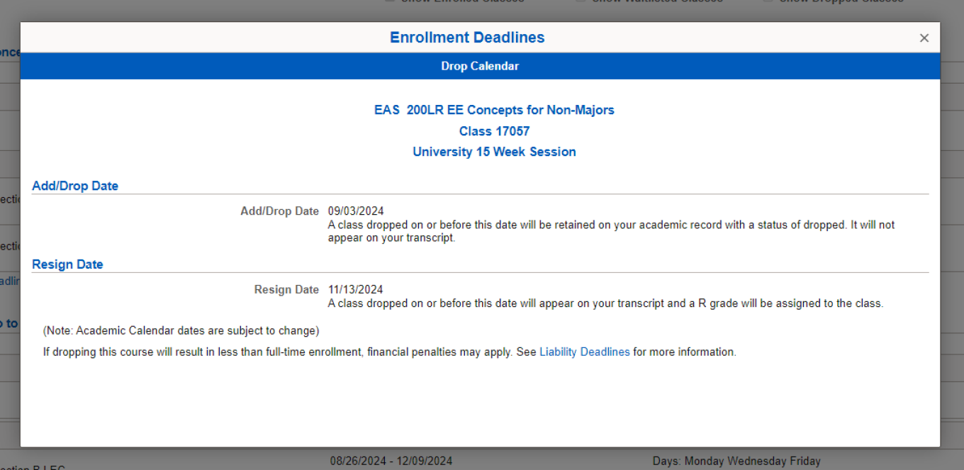 Class Schedule - Office of the Registrar - University at Buffalo
