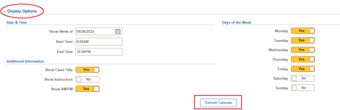 Class Schedule - Office of the Registrar - University at Buffalo