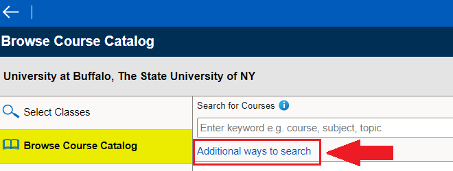 Class Search - Office of the Registrar - University at Buffalo