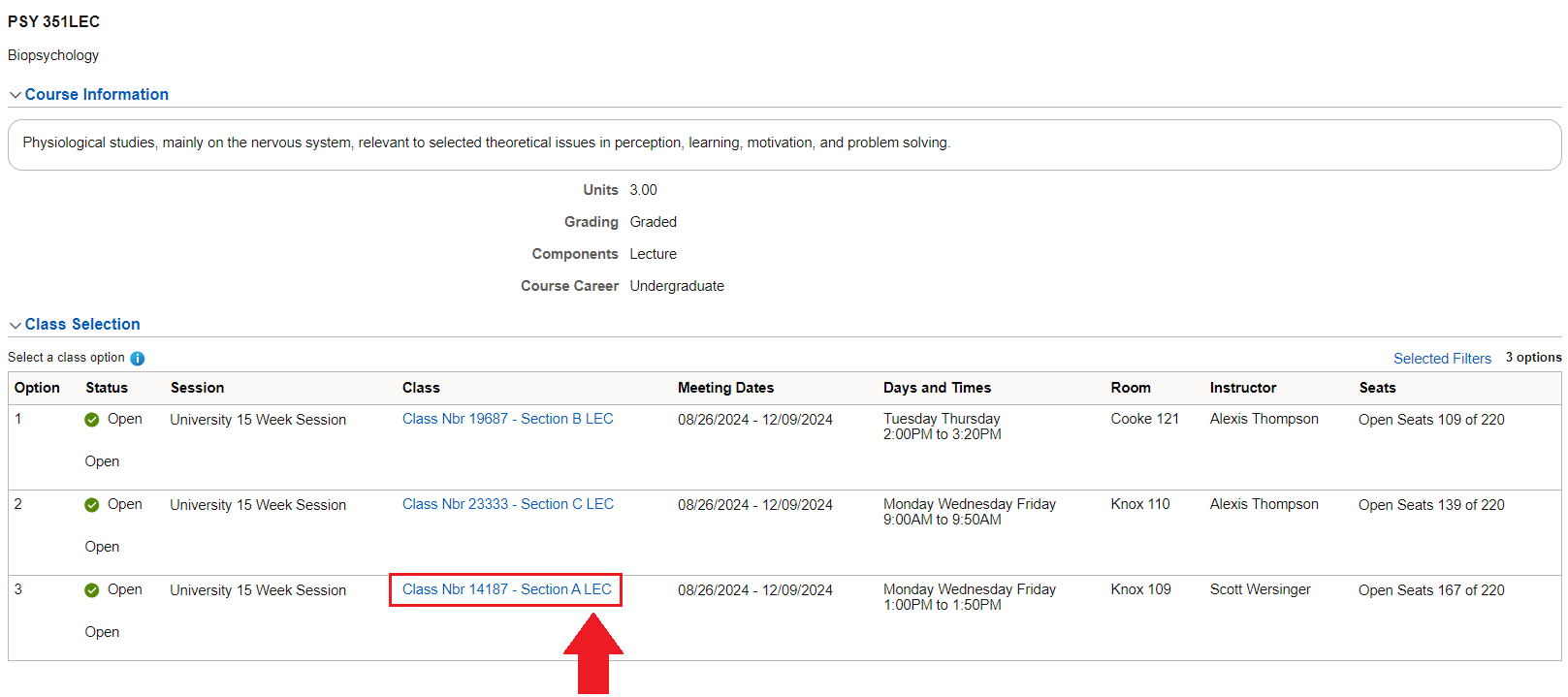 Class Search - Office of the Registrar - University at Buffalo