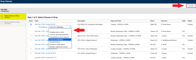 Drop a Class - Office of the Registrar - University at Buffalo