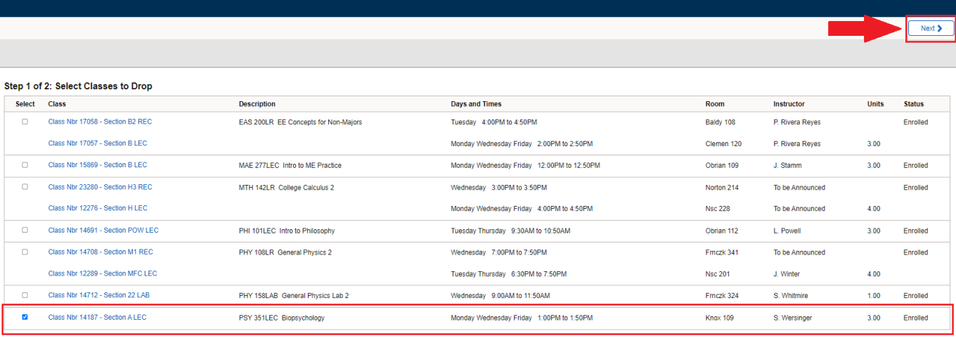 Drop a Class - Office of the Registrar - University at Buffalo