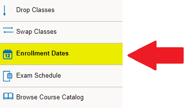 Enrollment Dates - Office of the Registrar - University at Buffalo
