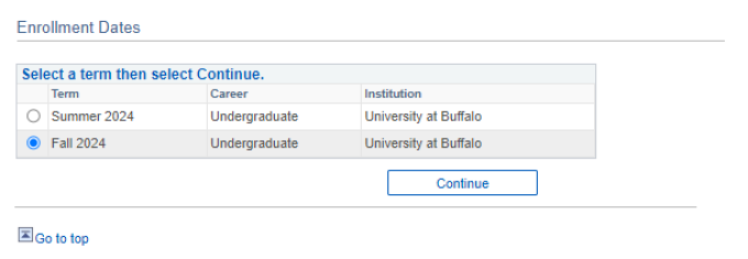 Enrollment Dates - Office of the Registrar - University at Buffalo