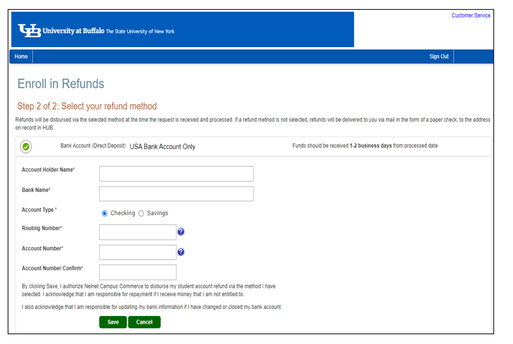Enroll in Direct Deposit of Parent PLUS Loan Refunds - Student Accounts ...