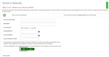Enroll in Direct Deposit - Student Accounts - University at Buffalo