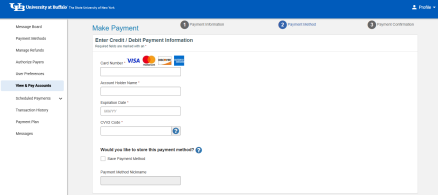 Make a Payment - Student Accounts - University at Buffalo