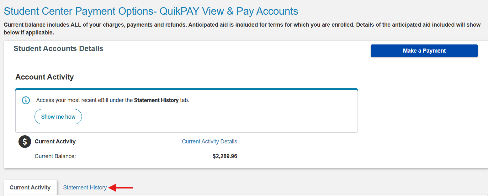 View Your Statement History - Student Accounts - University at Buffalo