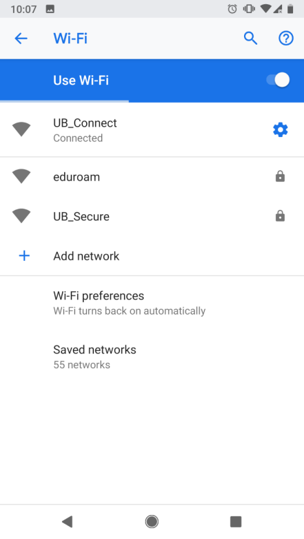 Configuring eduroam Wi-Fi for Android up to version 9 - UBIT - University at Buffalo