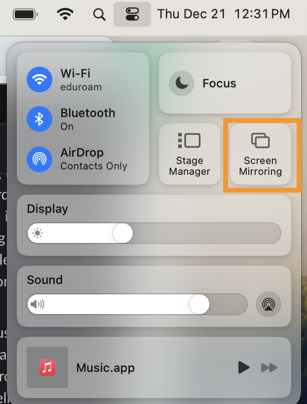 Connecting Your Mac Wirelessly to a Technology Classroom Display or ...