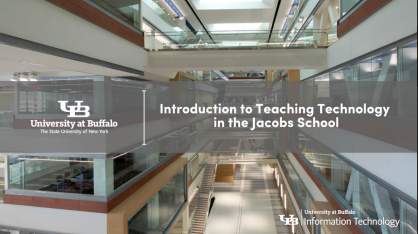 UB Technology Classrooms - UBIT - University at Buffalo