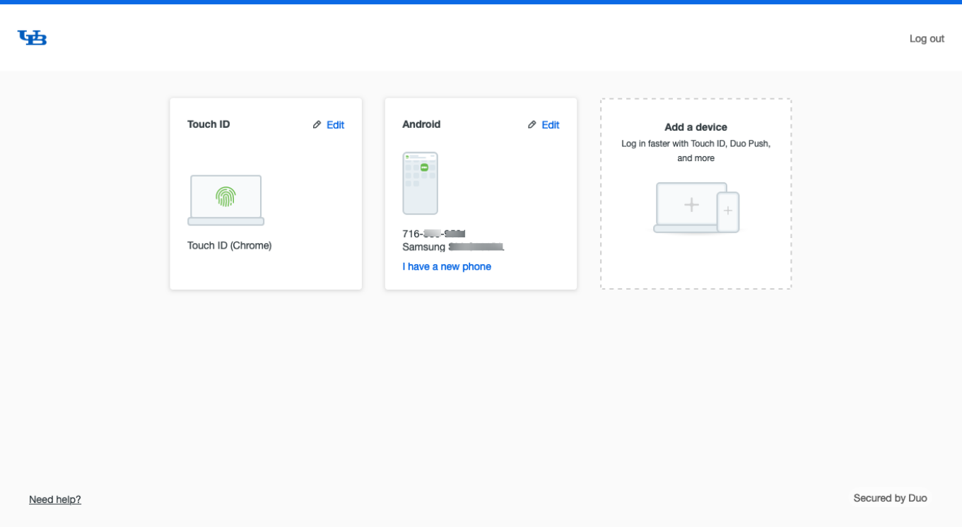 Adding Another Device - Duo Two-Step Verification - UBIT - University ...