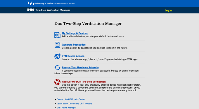 Adding Another Device - Duo Two-Step Verification - UBIT - University ...