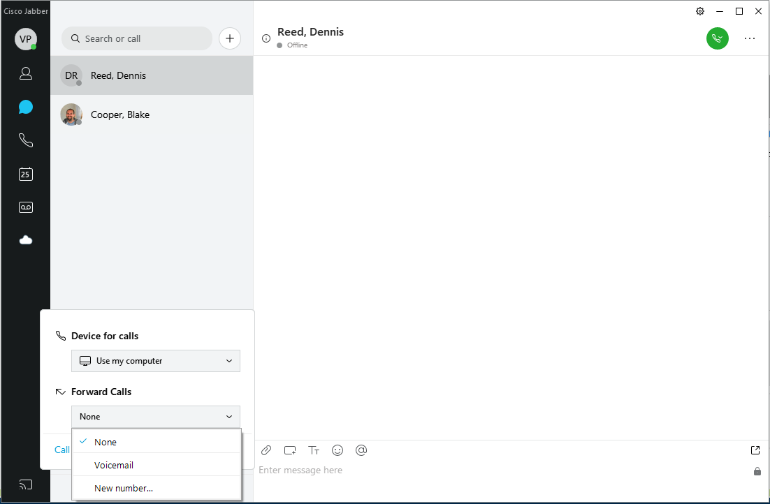 Call Forwarding with Jabber - UBIT - University at Buffalo